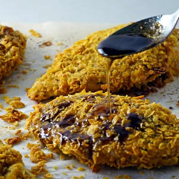 Crispy Baked Chicken with Brown Butter Honey Sauce - Frydae