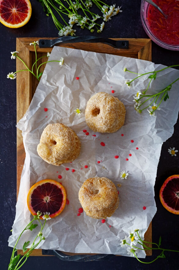 Cronuts with Blood Orange Glaze | Frozen Puff Pastry Doughnuts | Frydae