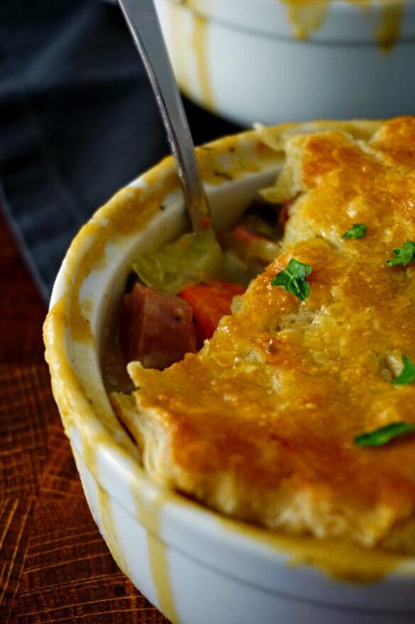 Corned Beef & Cabbage Pot Pies - How to Make Crockpot Corned Beef